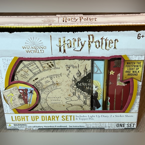Warner Bros. | Toys | Harry Potter Light Up Diary Set Nib | Poshmark